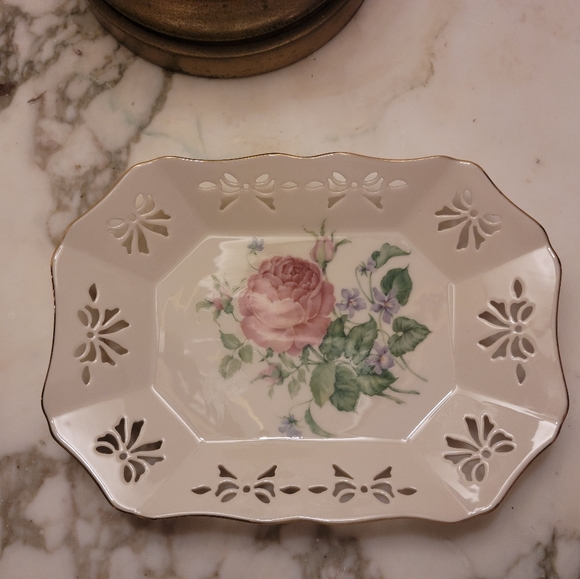 Lenox | Accents | Lenox Victorian Rose Tray | Poshmark